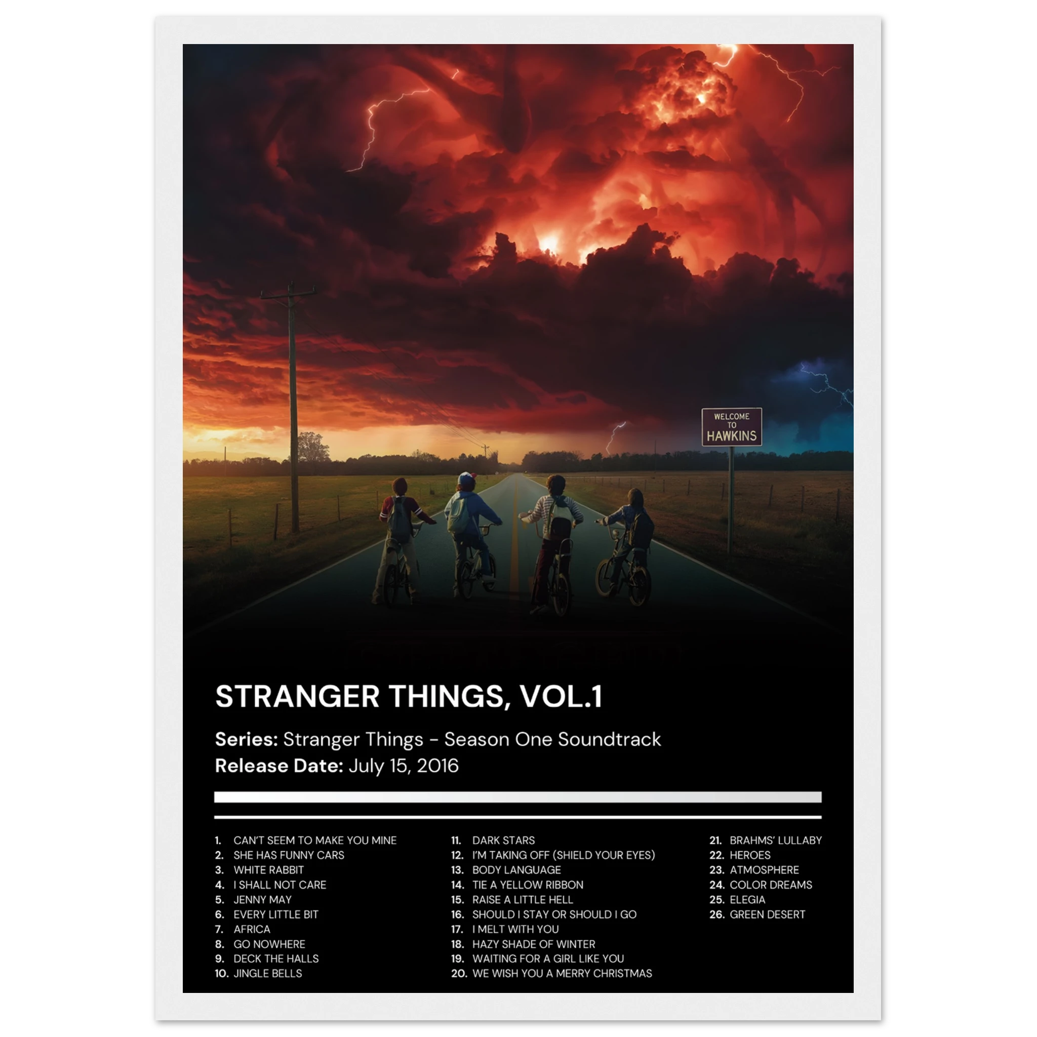 Stranger Things, Vol.1 - Premium Album Poster With Frame (Full Art ...